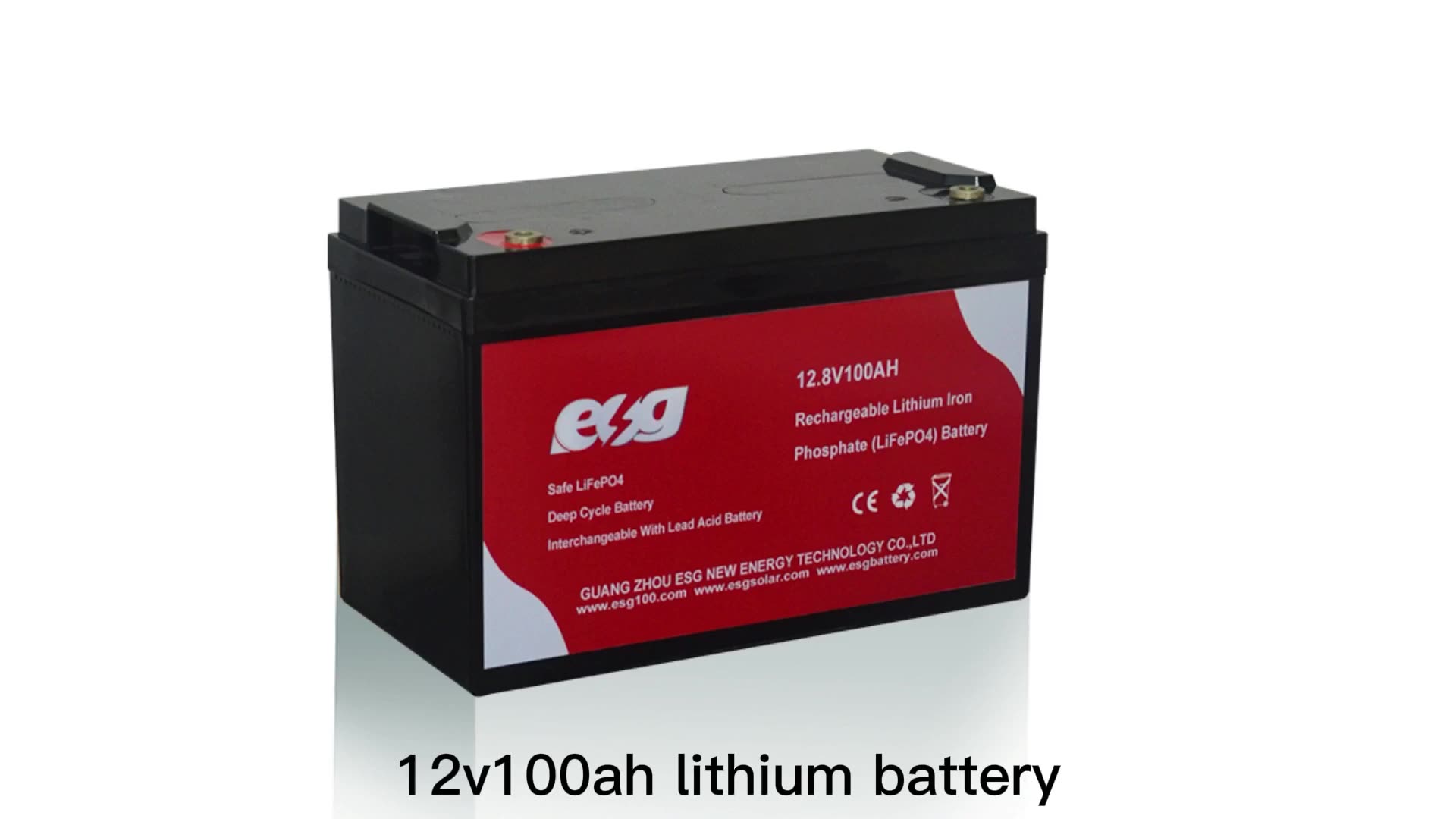 Esg Grade A Lithium Ion Batteries Rechargeable Solar Energy Lithium Iron Phosphate Battery 12v ...