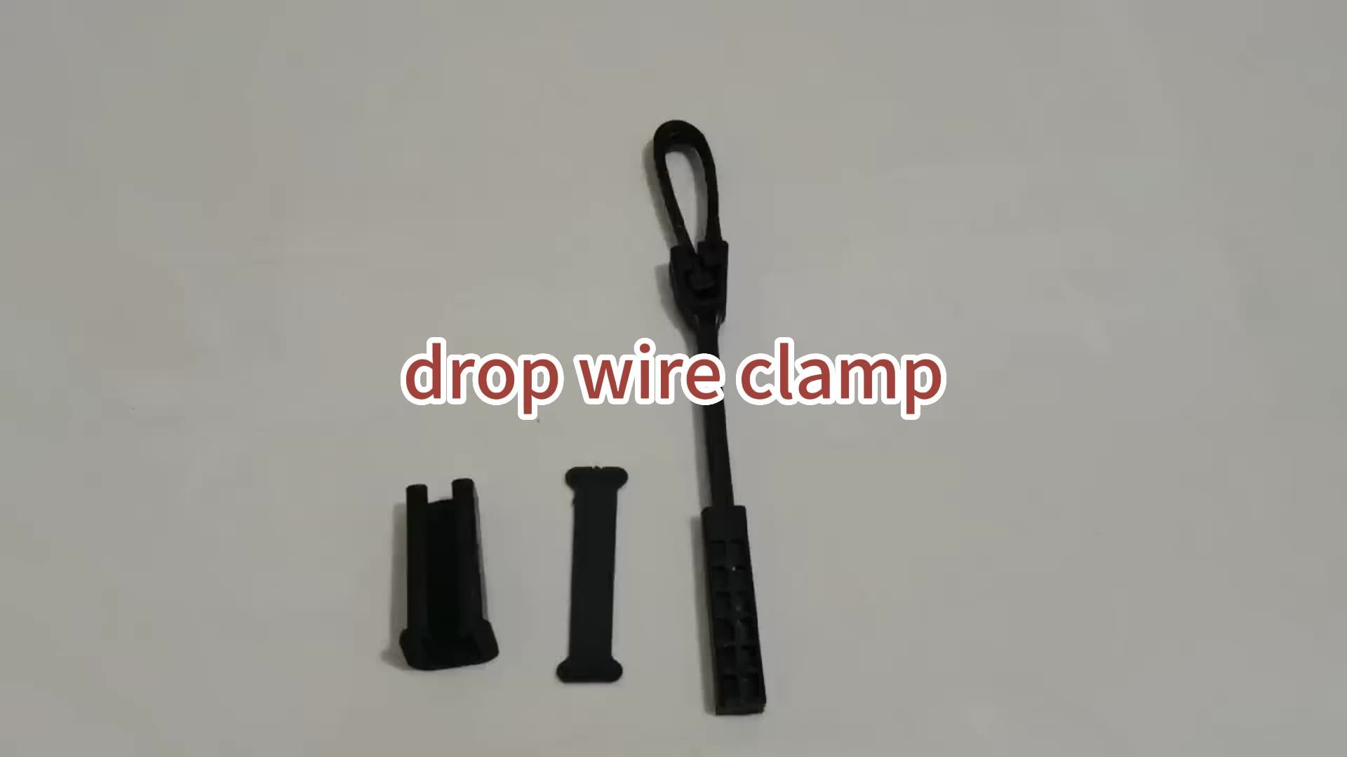 Ftth Plastic Outdoor Drop Wire Clamp Aerial Optical Fiber Cable Clamp ...