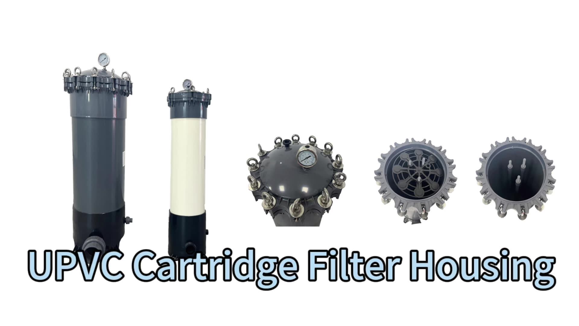 High Pressure Multi Plastic Cartridge Filter Housing For Water Filter ...