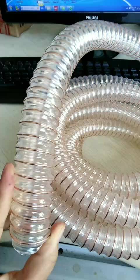 Pu(polyurethane) Suction Hose/clear Flexible Dust Collection Pipe - Buy ...