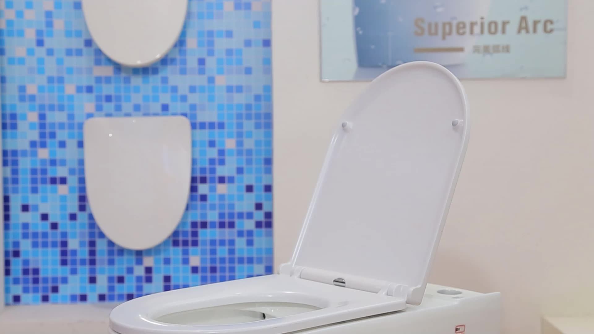 D Shape Wc Hard Surface Modern Urea Toilet Seat With Push Button Hinge ...