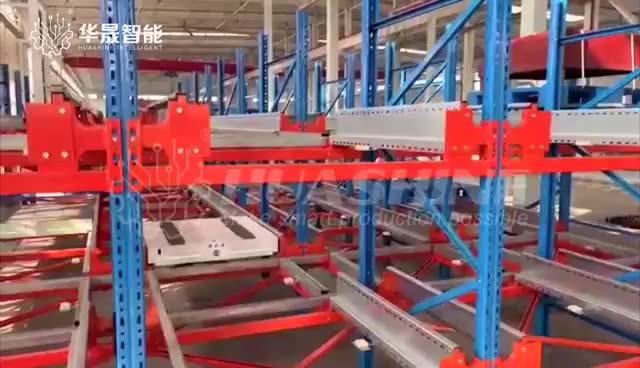 Warehouse Automatic Storage Retrieval System Asrs With 4 Way Car For ...