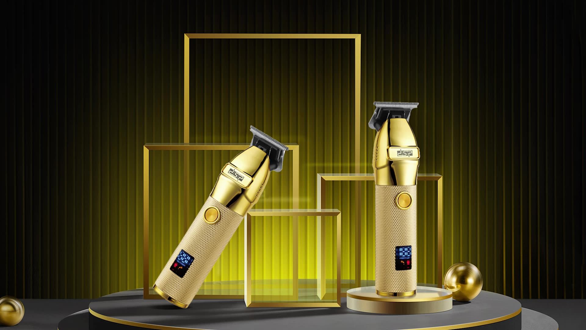 Dsp Professional Barber Hair Clippers Usb Rechargeable Wireless Led ...