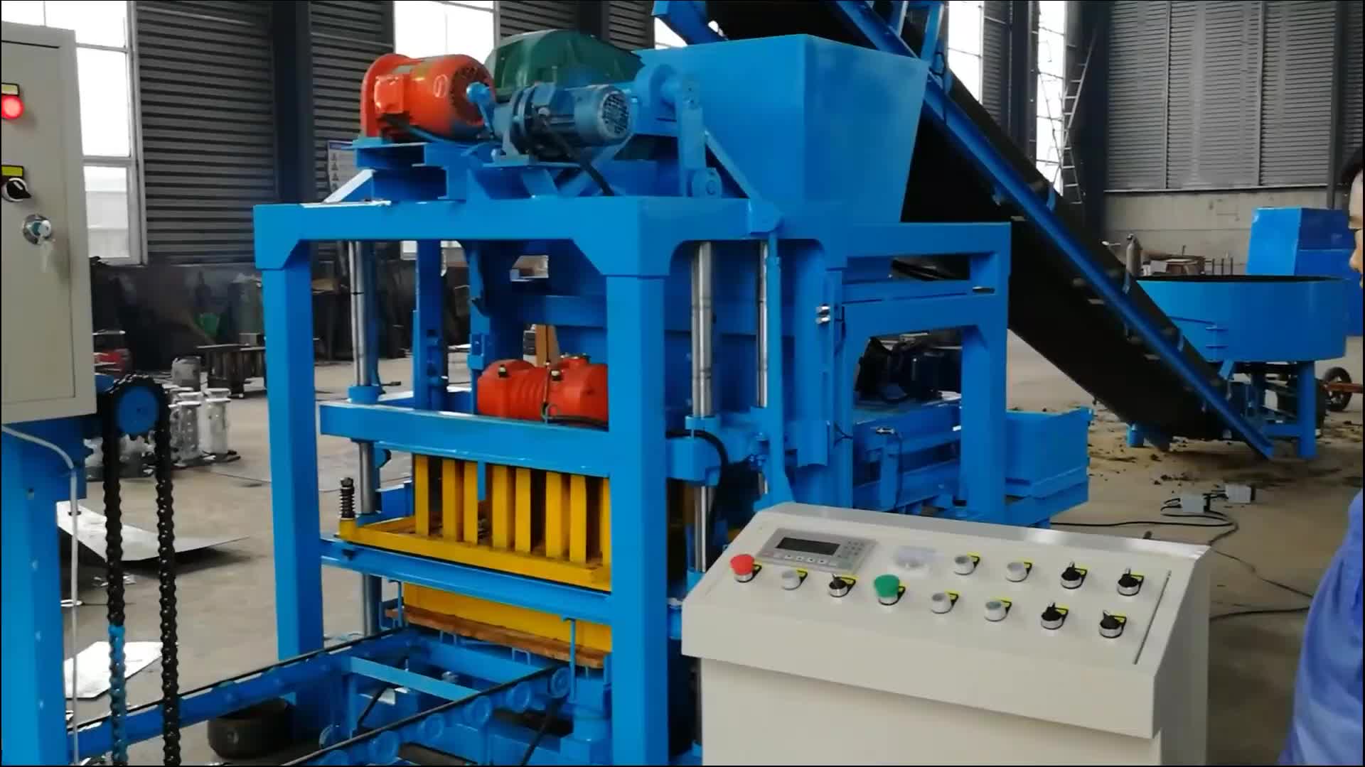 Clc Foam Concrete Block Brick Cutting Machine Qt4-25 Concrete Block ...