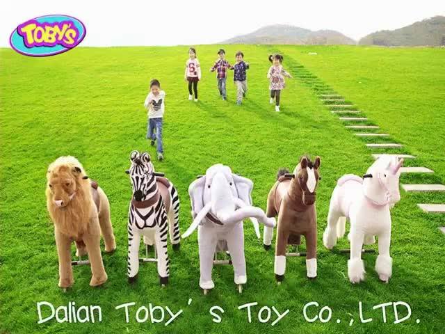 Large Ride On Mechanical Horse Toys For Kids Pony Riding For Toddlers ...