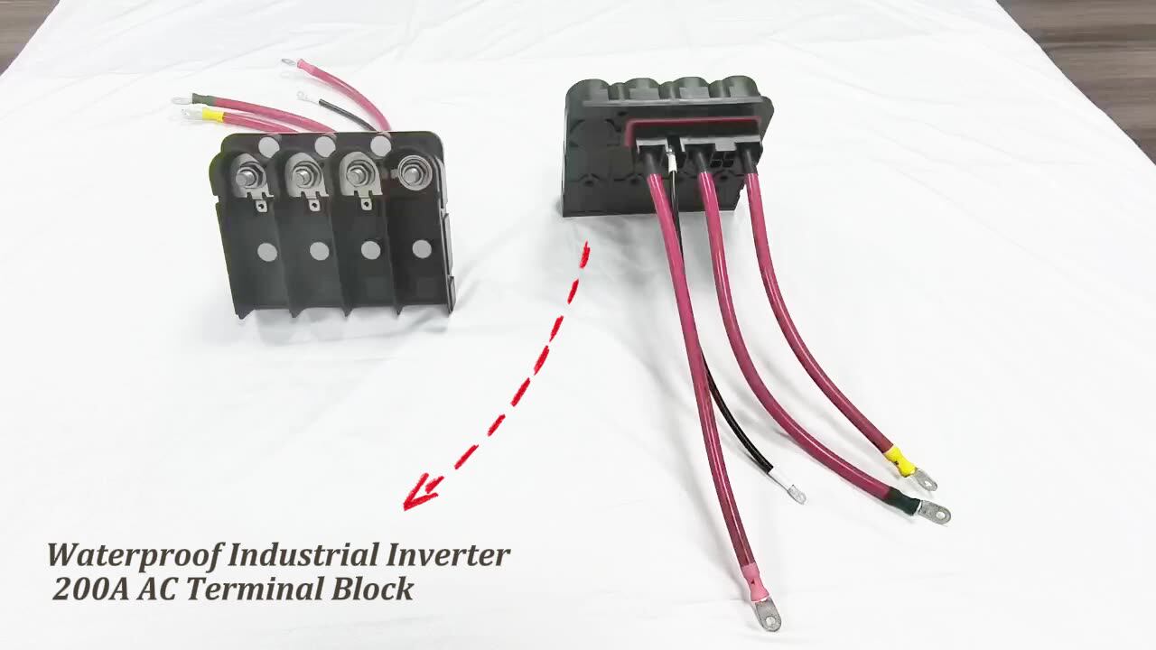 High Current Industrial Inverter Connector 200a 4pin Ac Waterproof ...
