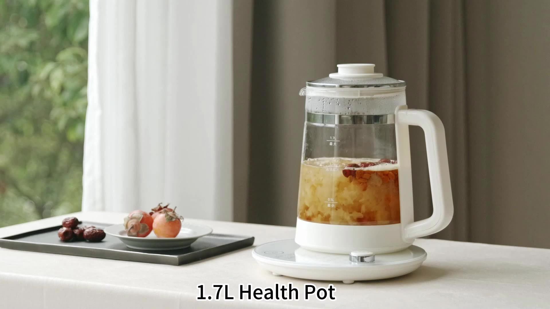 1.7l Automatic Smart Glass Kettle Portable Multi-functional Glass ...
