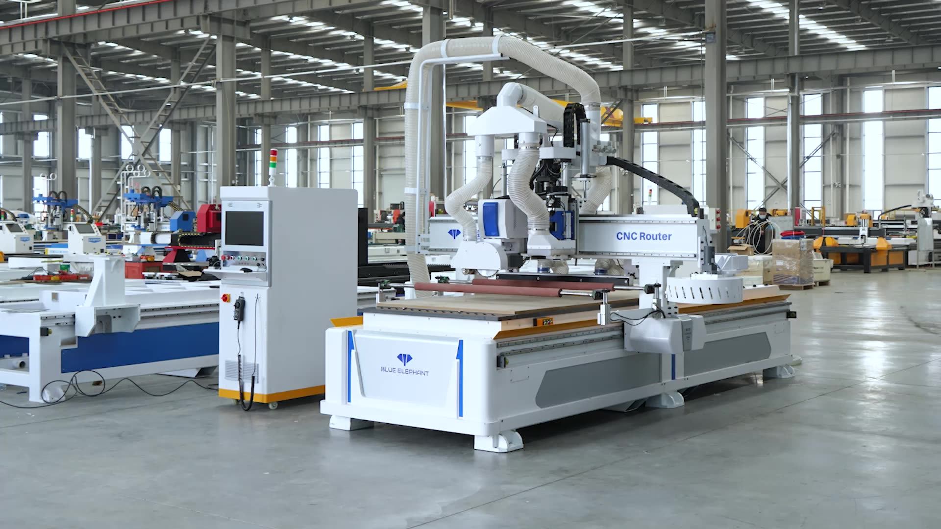 Multi Spindles 4x8 Ft Cnc Nesting Router Wooden Furniture Door Making ...