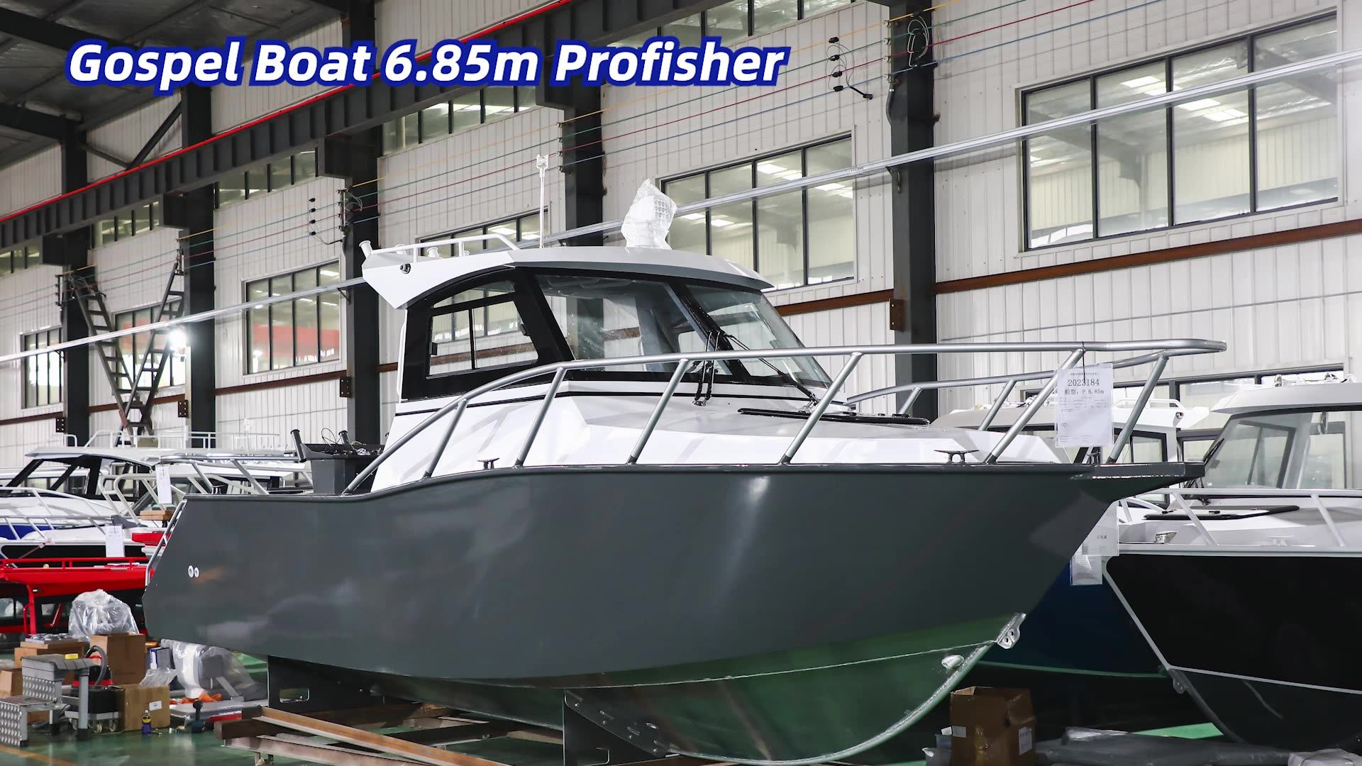 Ce Certificate 20.5ft 6.25 Meters Fishing Boat Aluminum Luxury Yachts ...