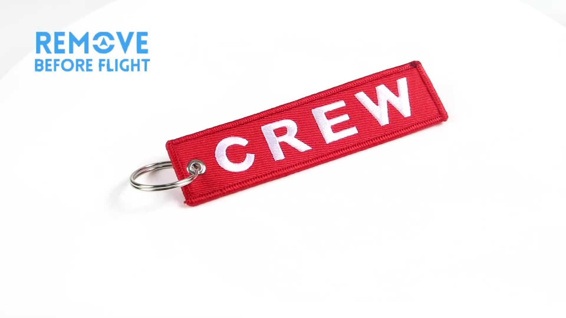 Different Color Airline Pilot Cabin Crew Keychain Aviation Embroidery ...