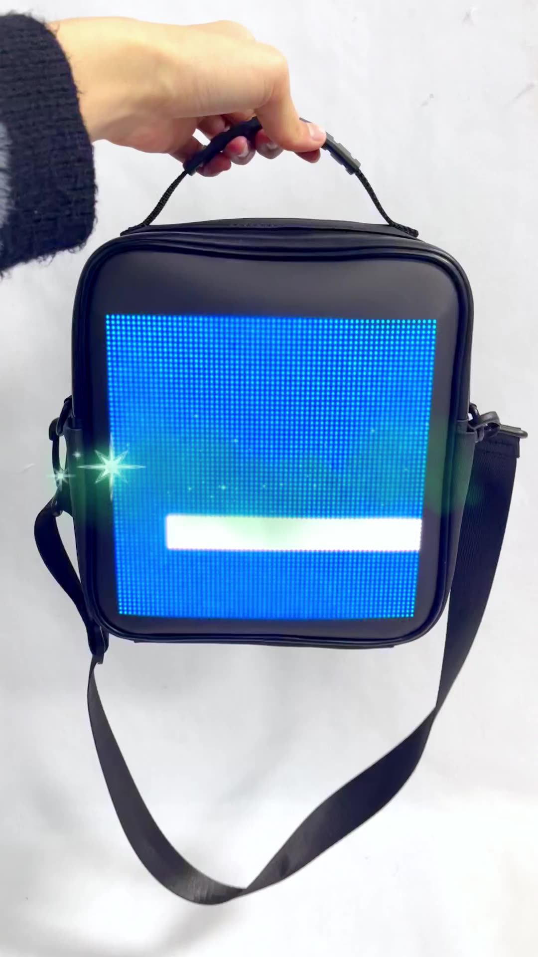 New Led Screen Bag Crossbody Waterproof Smart Animated Digital Led ...