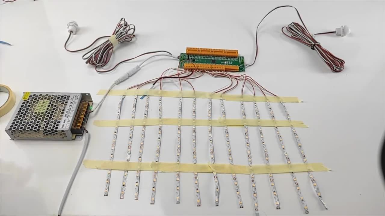 Lighting Project Pir Sensor Light Controller Es32 32 Way Stairs Step ...