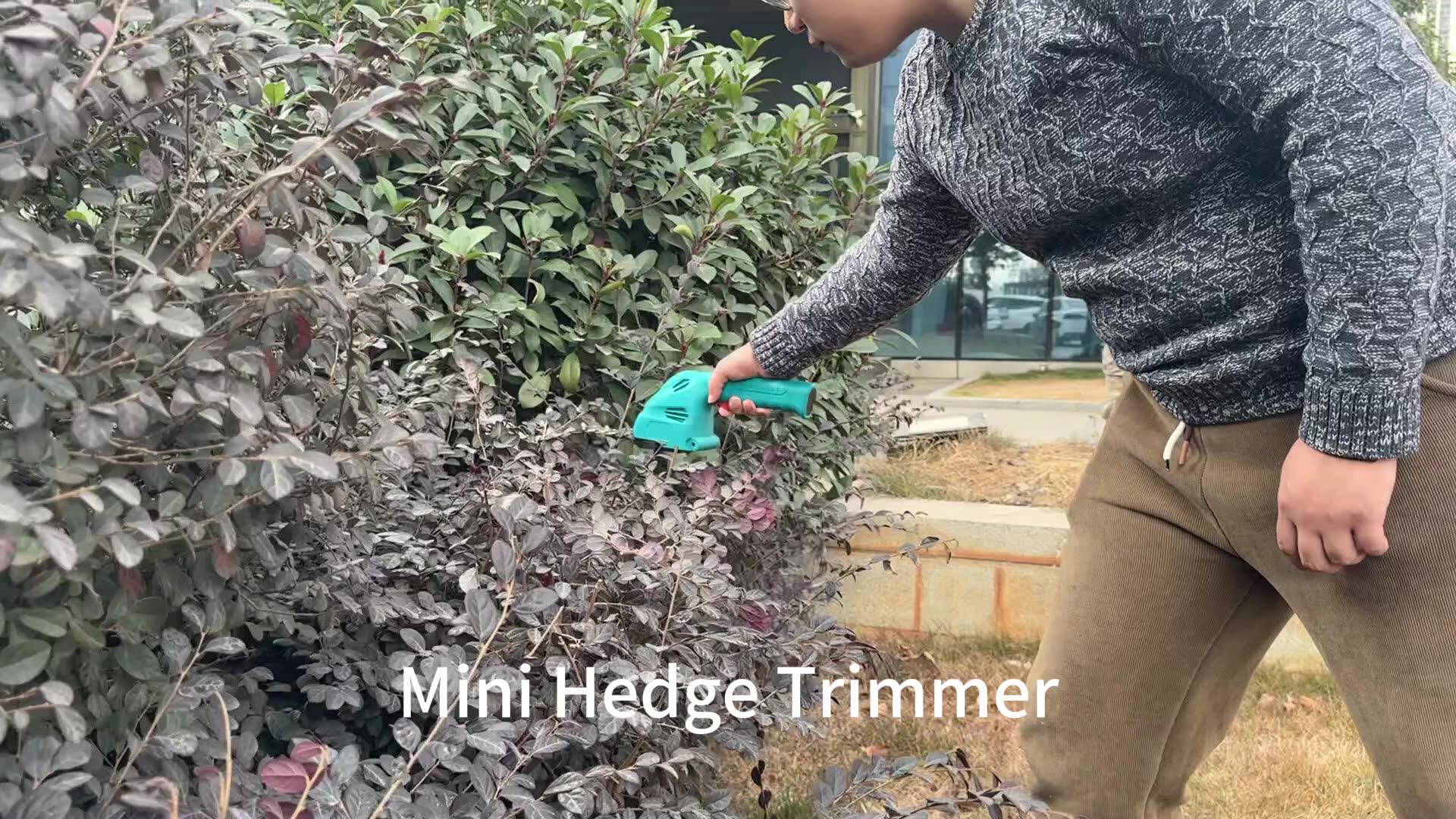 Lithium-ion Cordless Grass Shear/shrub Mini Handheld Hedge Trimmer With ...