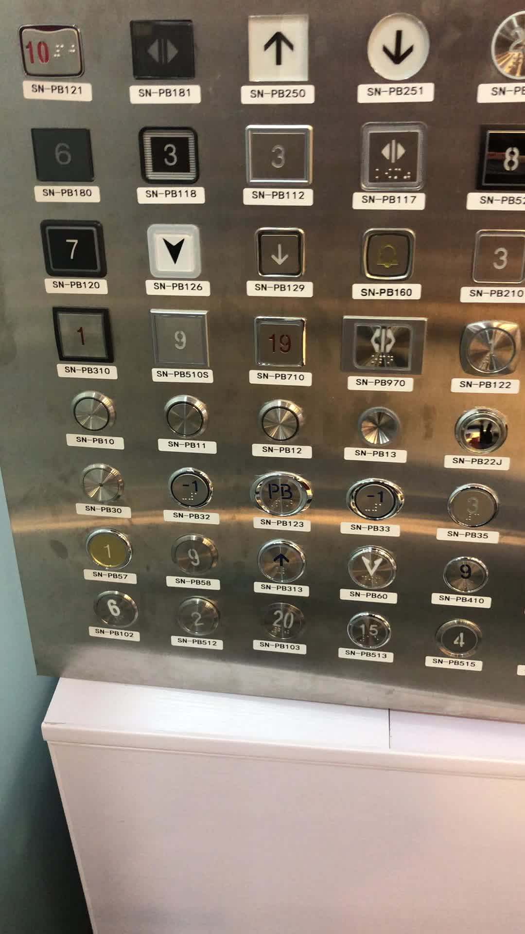 Acrylic Plate Material Push Button Of Passenger Lift (sn-pb57) - Buy ...