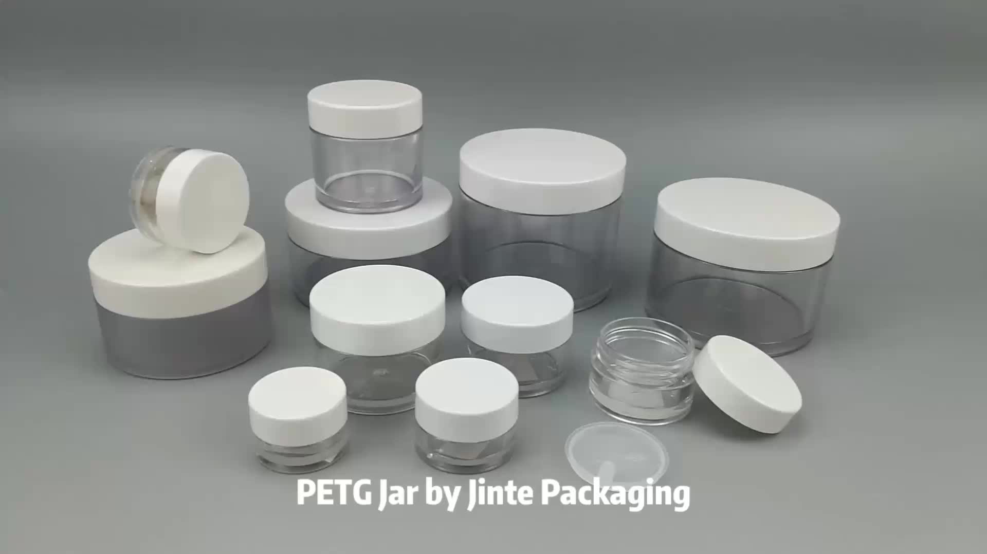 Emballage Plastique Pour Crème Corporelle 2020,Pot De 150ml,Petg Transparent Avec Bouchon Blanc ...