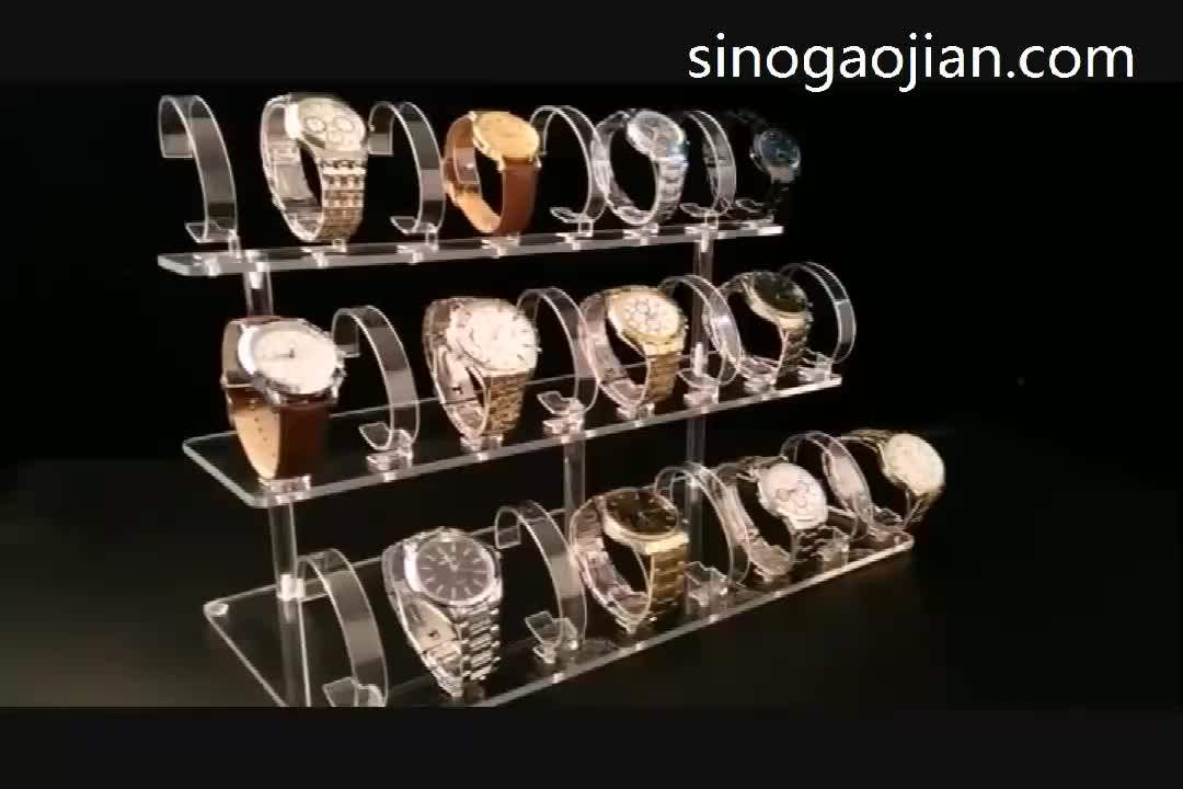 Detachable Upright Customized Shaped Watch Holder Stand Watch Display ...