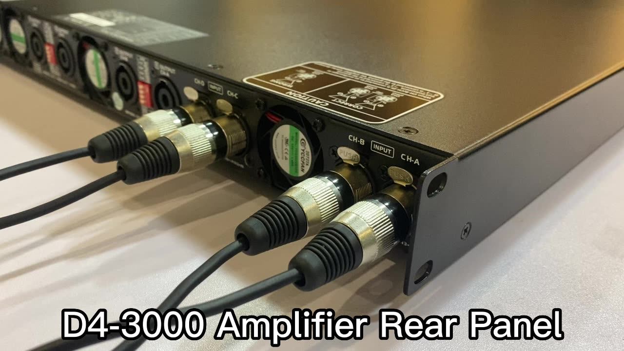 D4-3000 Class D Power Amplifier Professional 4 Channel 3000 Watts - Buy ...