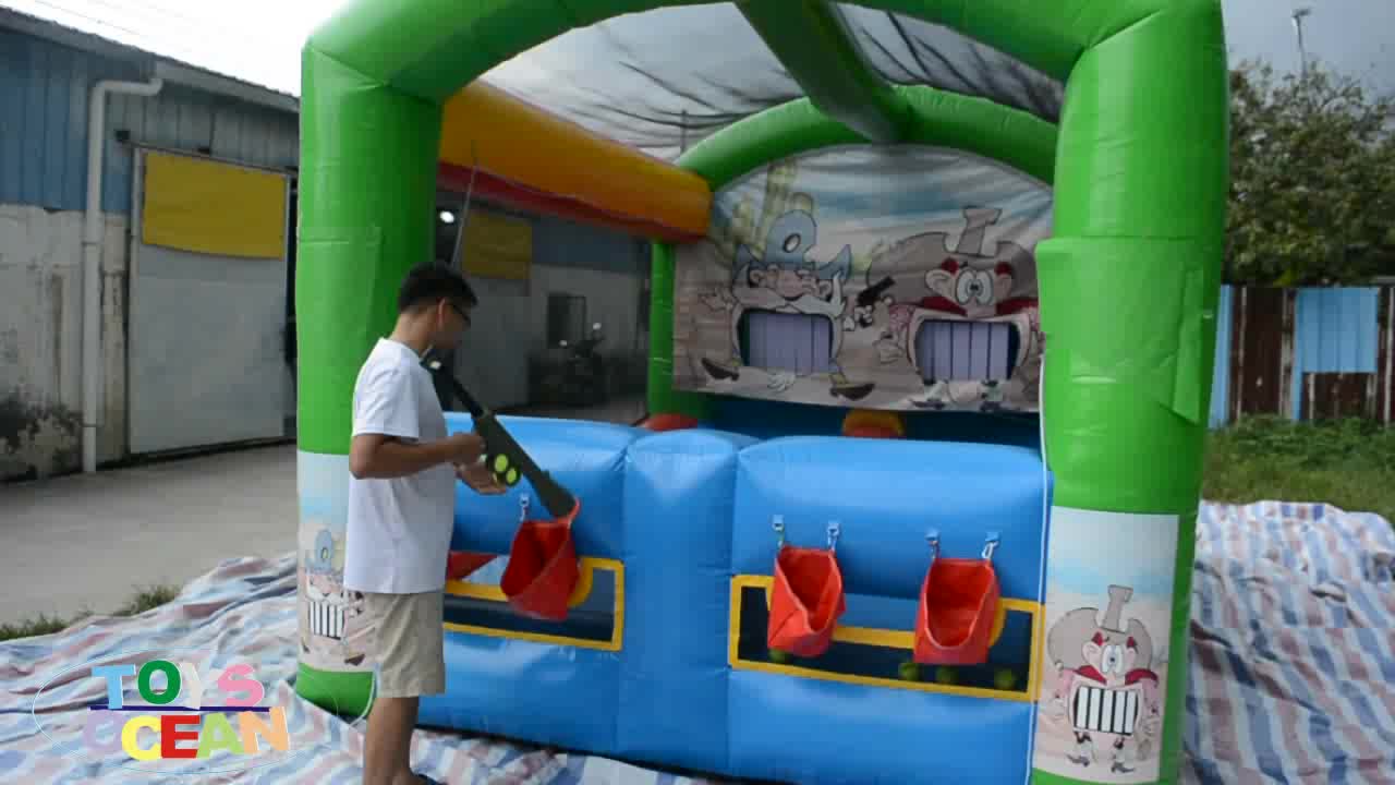 Commercial Outdoor Inflatable Carnival Games Shooting For Kids Party ...