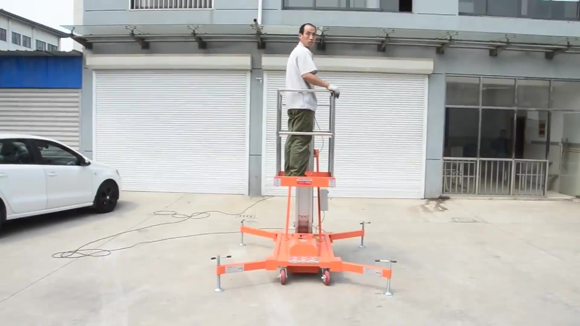 10m Mobile Lifting /telescopic Ladders One Column Mobile Single/double ...