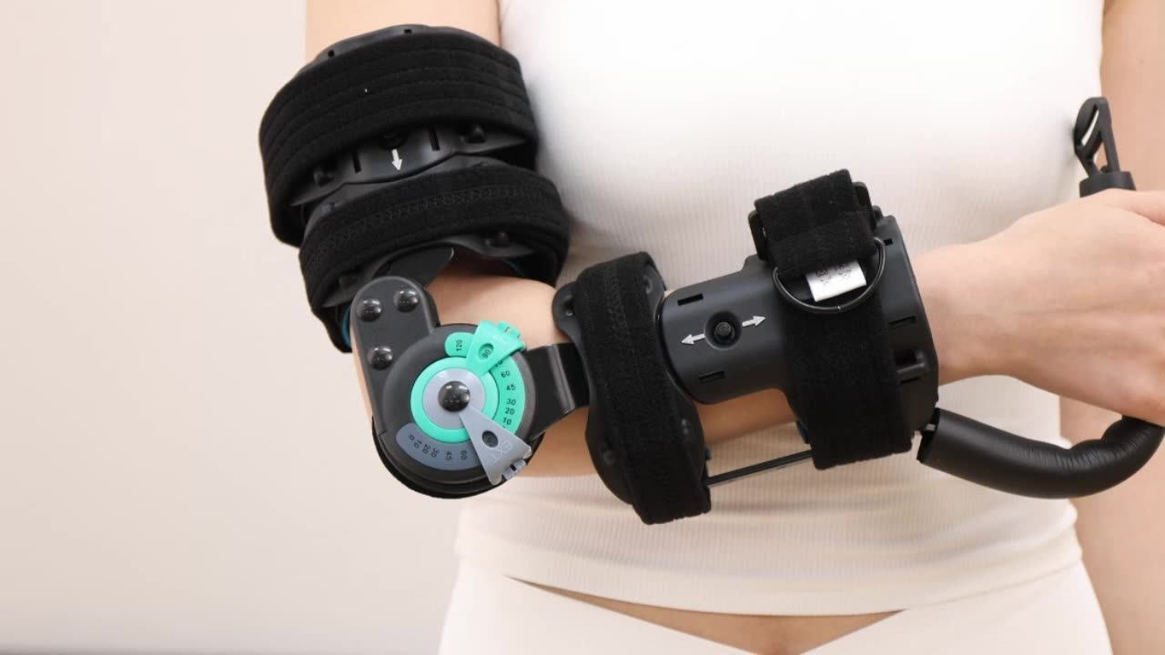 Adjustable Orthopedic Arm Support Hinged Rom Elbow Brace For Post-op ...