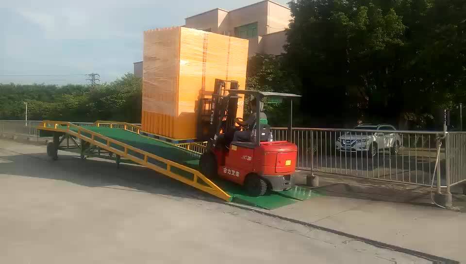 Manual Mobile Loading Dock Ramps Forklift Mobile Loading Dock Ramp For ...