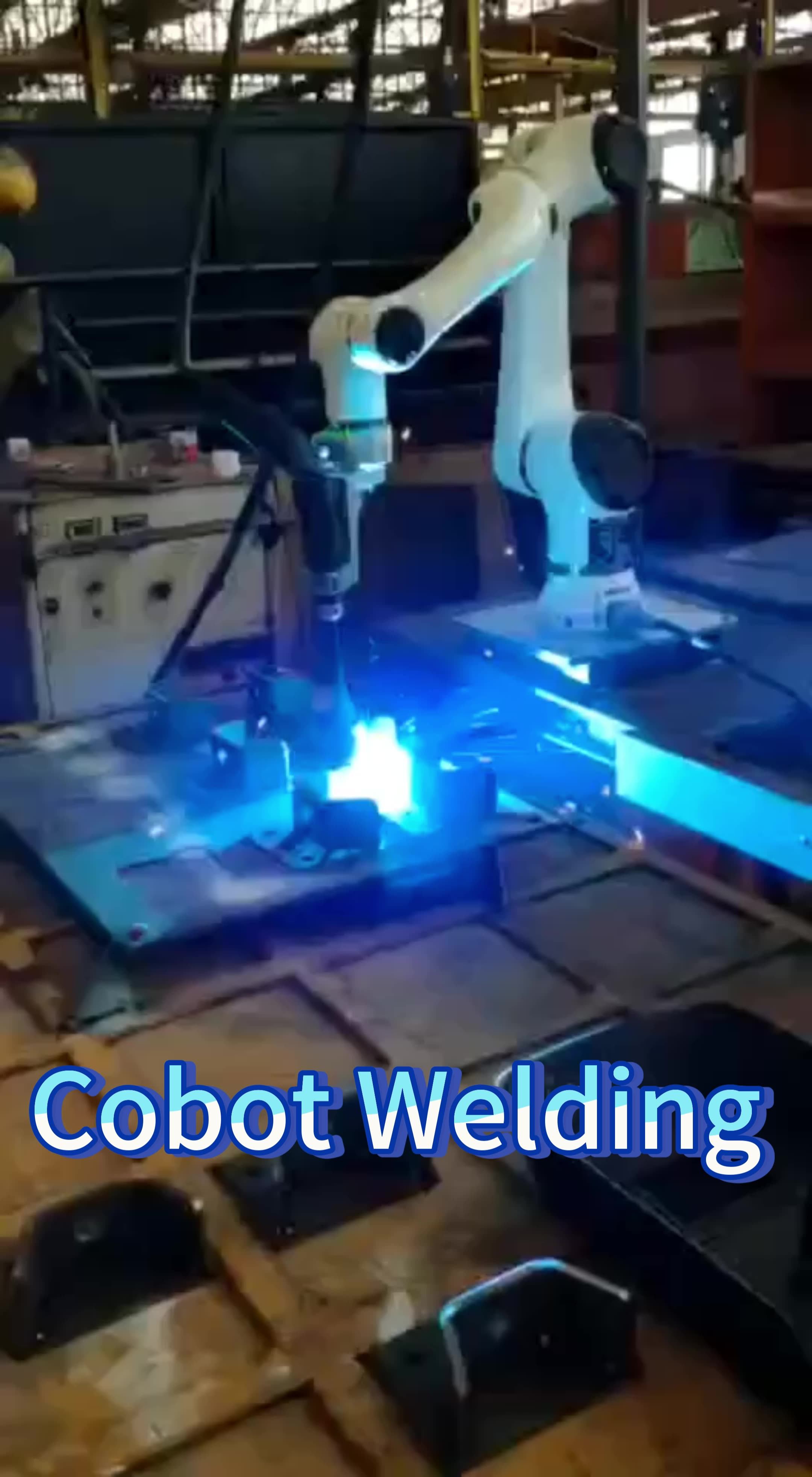 Han's E10 Collaborative Robots Cobot Arm Welding With Megmeet Welding ...