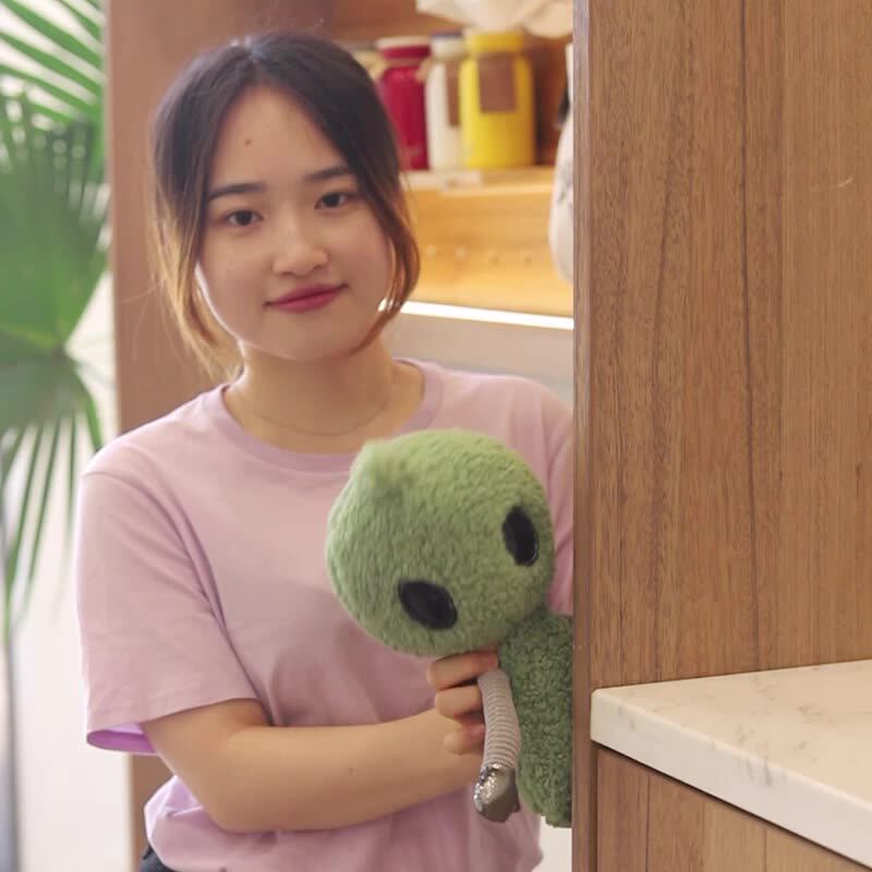 Jumbo Plush Green Alien Toy Creepy Plush Alien Figure Alien Plush Alien ...
