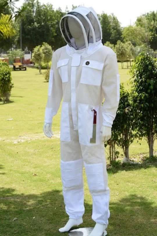 Beekeeping 3 Layer Ultra Ventilated Mesh Overalls Cool Bee Hive Full ...