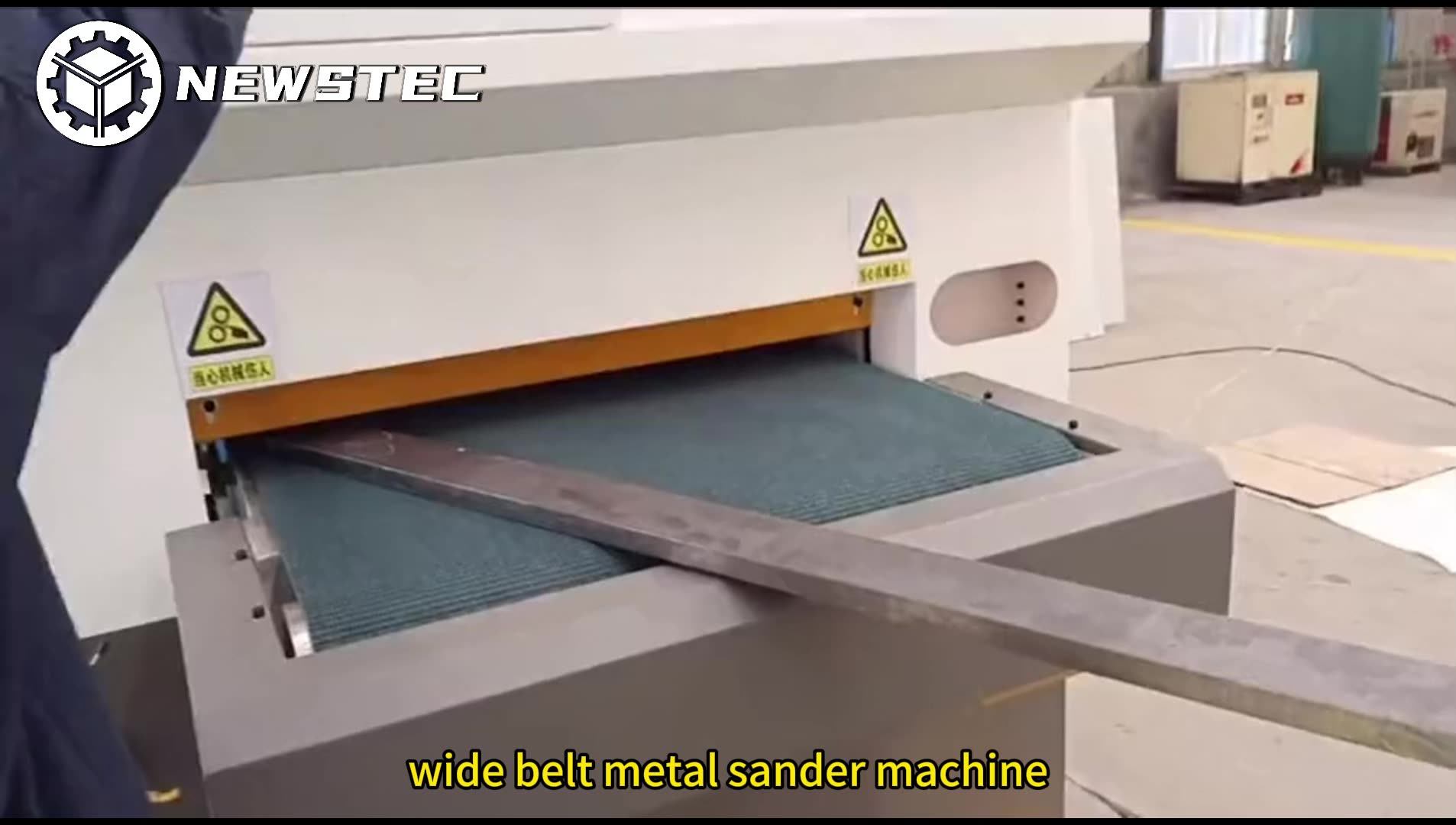 Plc Double Belt Sanding Polish Stainless Steel Sheet Metal Sanding ...