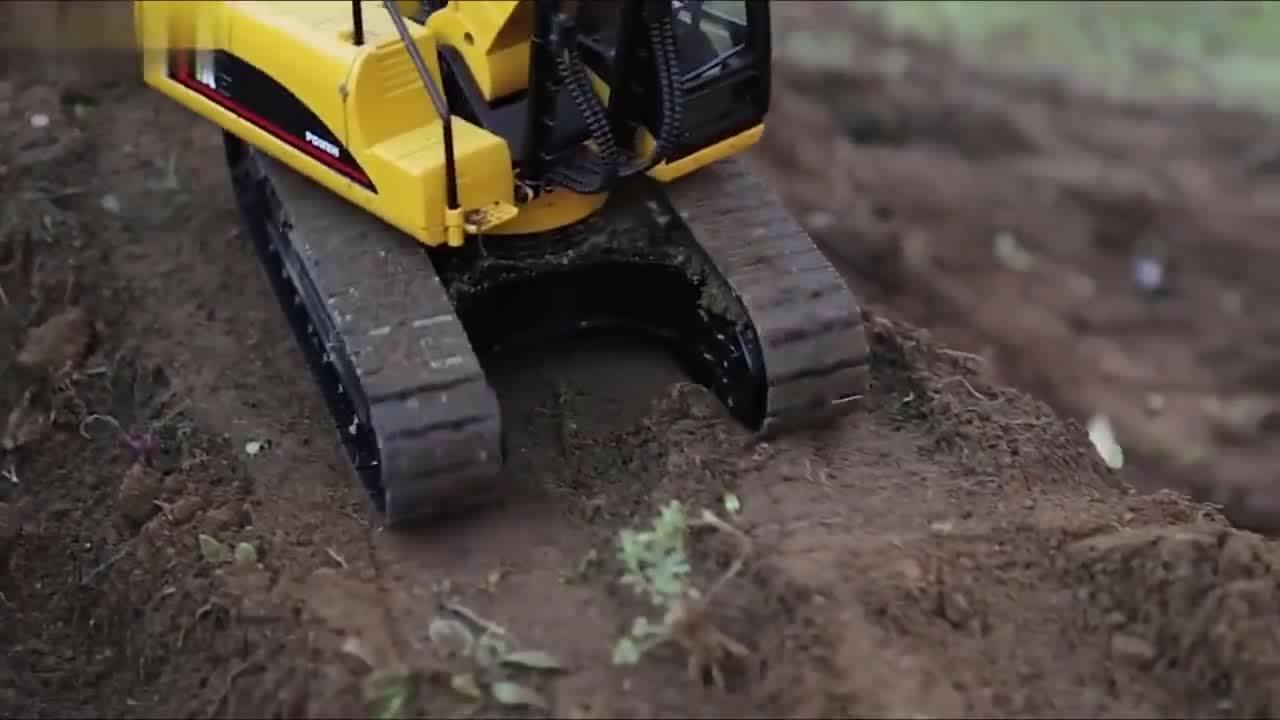 1:14 Simulation Rc All Alloy Rc Excavator Mini 580 Radio Control Toy ...