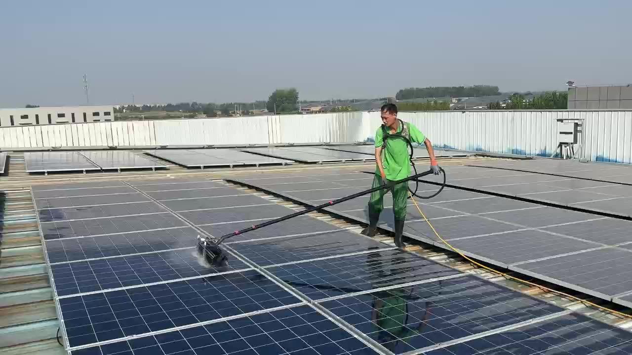 Dual Power Solar Panel Cleaning Robot Automatic Solar Cleaner Solar ...