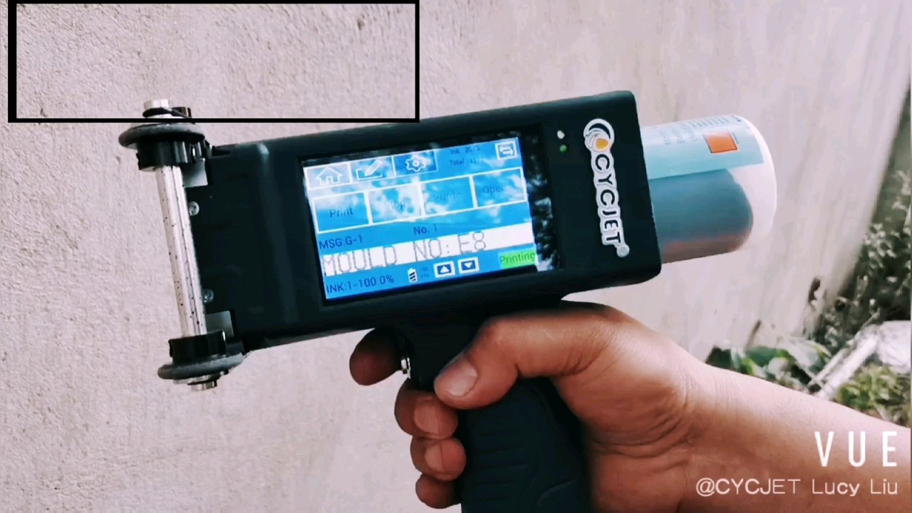 Cycjet Handjet Printer Dot Matrix Dod Inkjet Printing Machine For Steel ...