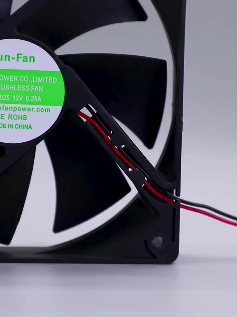 Spot 12v 0.28a Dc Axial Flow Fan 2000rpm Speed 120mm 12025 Computer ...