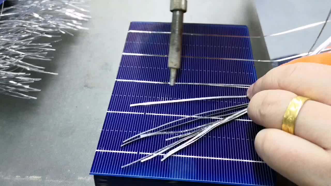 High Purity Oxygen Free Copper 0.10*1.0mm Solar Panel Soldering Cell ...