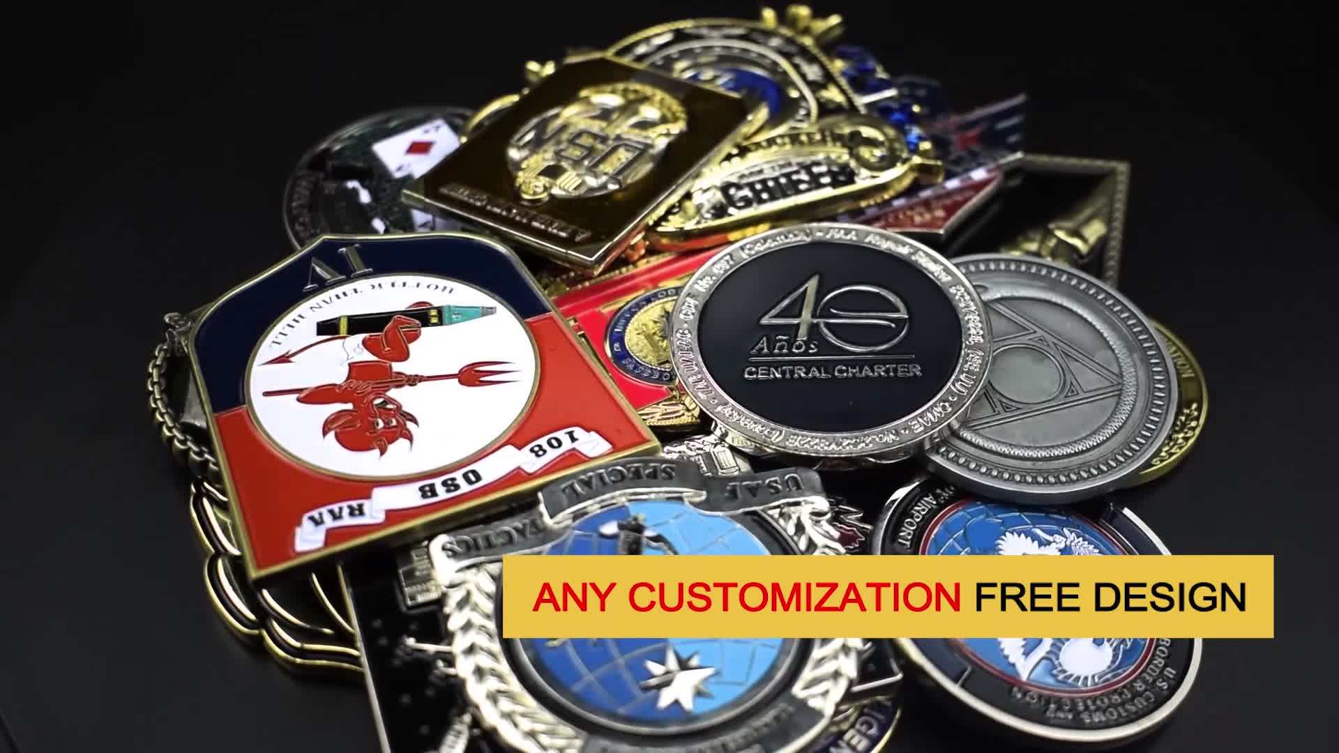 High Quality Custom Big Metal Badge Brooch Metal Badge With Safety Pin ...