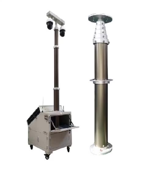 6m 7m Vehicle Mounted Mobile Cctv Surveillance Camera Tower Pole ...