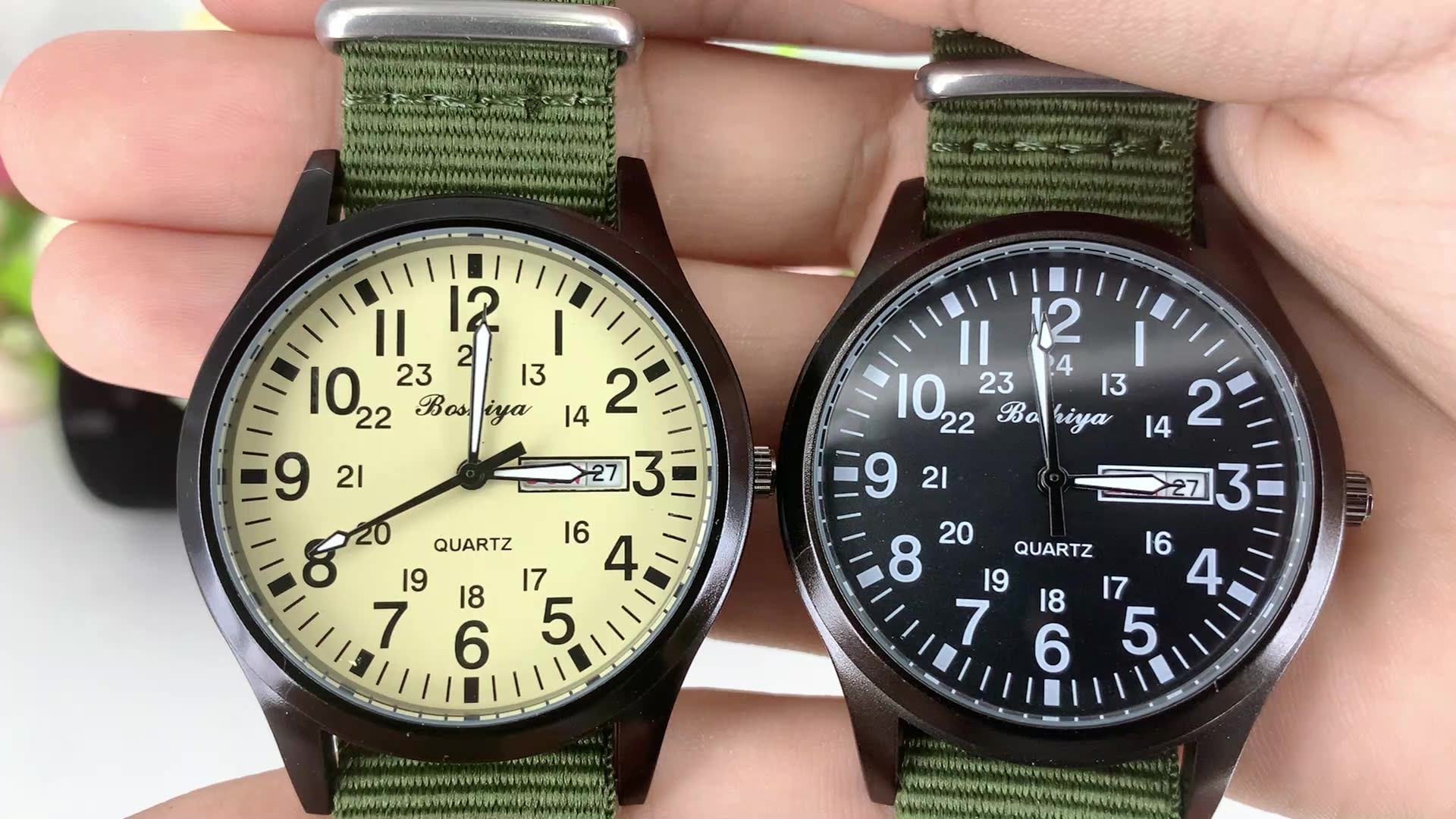 Boshiya Men's Field Watches Outdoor Sports Waterproof Analogue Quartz ...