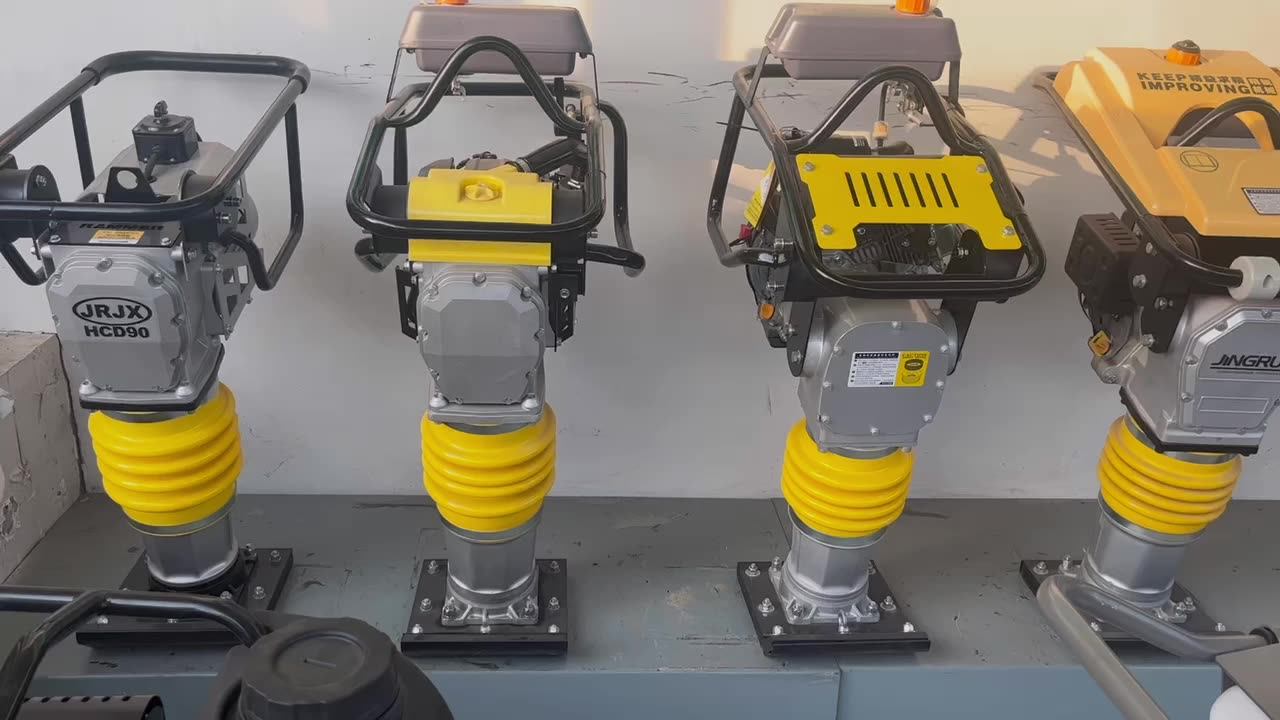 Jingrui Reinforced Gasoline Rammed Earth Equipment Vibrating Tamper For ...