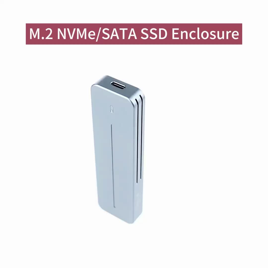 M.2 Nvme External Hard Drive Disk Case Support 4tb 2tb Type-c Usb 3.2 ...