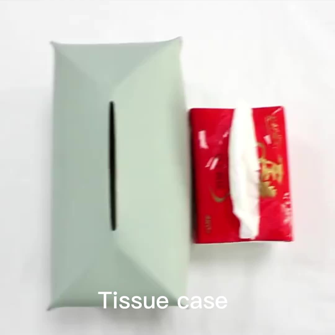 Rectangle Modern Ins Cream Puffs Fabric Tissue Bag Organizer Minimalist ...