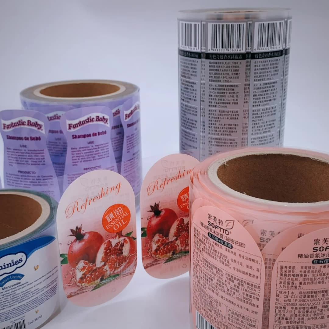 Durable Double Layer Printed Clear Sticker Label For Fruit Scented ...