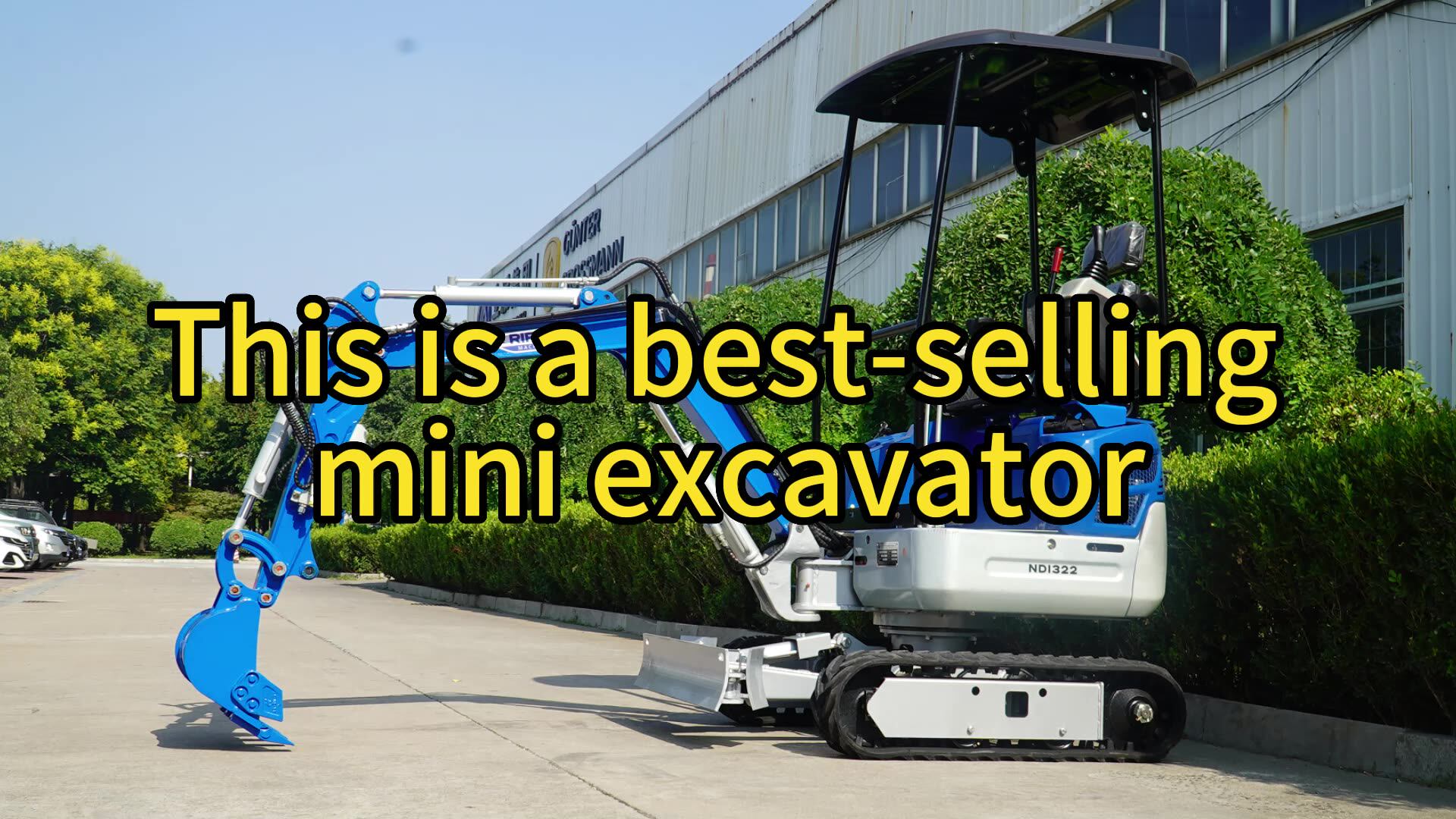 Boom Side Shift Function Minibagger Indoor Demolition Small Digger Road ...