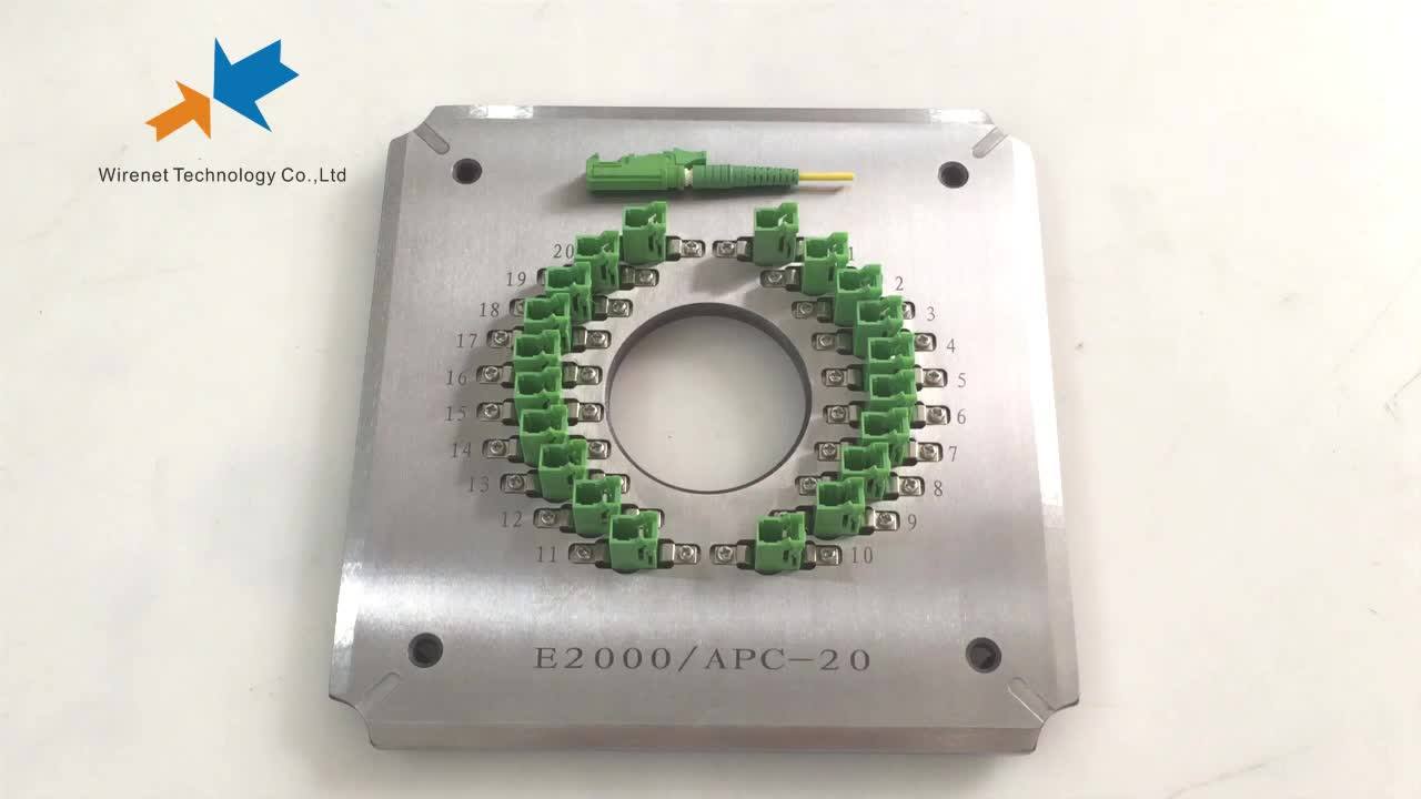 20 Port Square E2k Apc Polishing Jig Polish Fixture Optical Fiber Optic ...