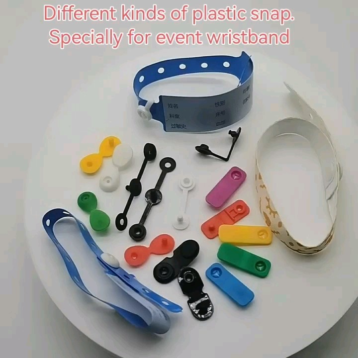 High Quality Single Use Plastic Snap Loop Lock for Event Wristbands ...
