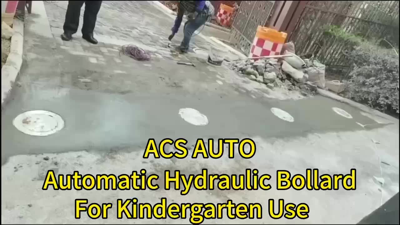 Telescopic Automatic Rising Car Bollards Mechanism Remote Control ...