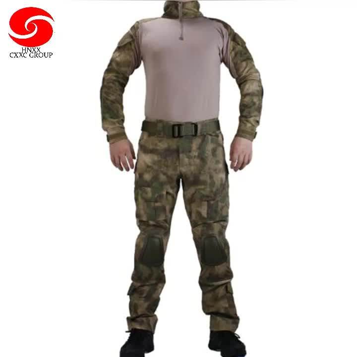 Army Multicam Combat Frog Suit+ Pants Military Army Suit With Elbow ...