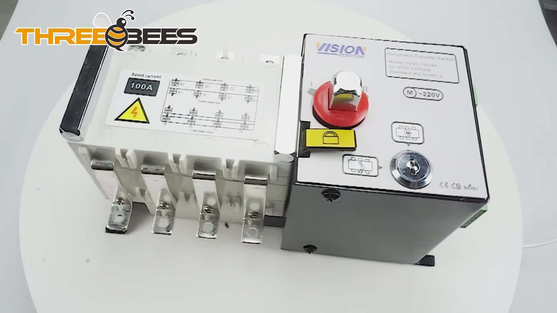 Dual Power Ats 630a 4p Auto Change Over Switch Ats 160a 250a 400a 800a ...