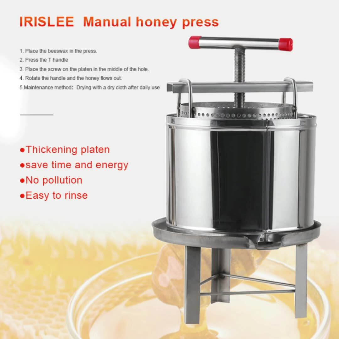 Manual Fully Enclosed Wax Press Machine Stainless Steel Paraffin Honey ...