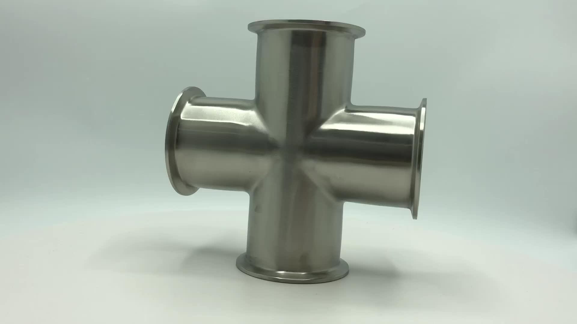 Donjoy Ss304 316l Stainless Steel Clamp Four Way Cross Pipe Fittings ...