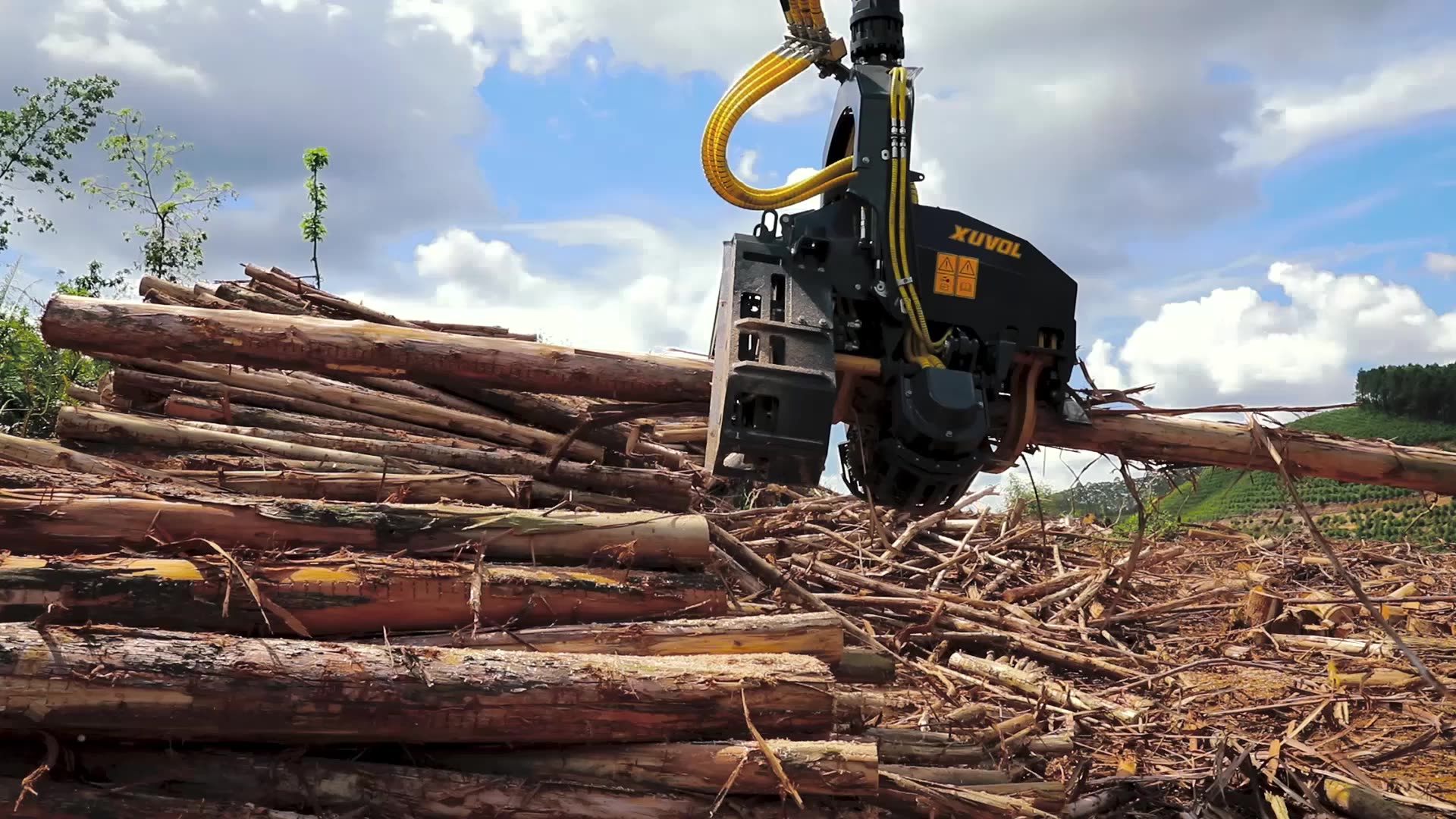 Forestry Tree Harvester Felling Cutting Machine Automatic Tree Timber ...